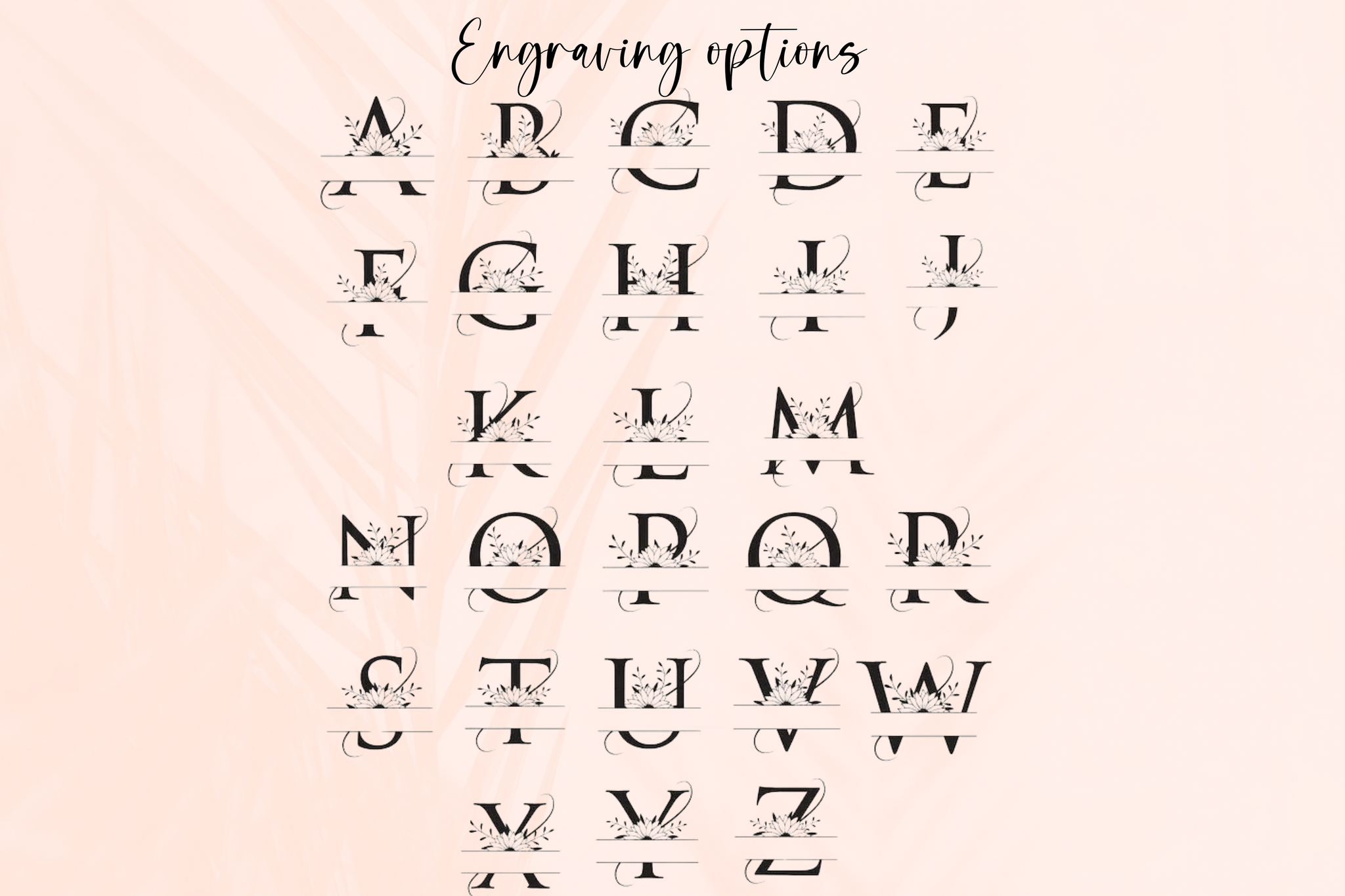 Sunflower split monogram necklace – Spencer and stone